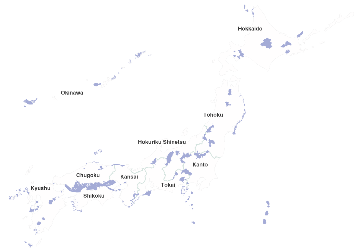 Photo Spots of the National Parks of Japan